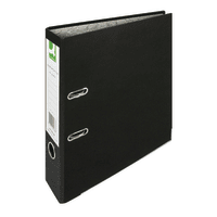 Q-Connect A4 Lever Arch File Paperbacked 70mm - Black (Pack of 10 ...